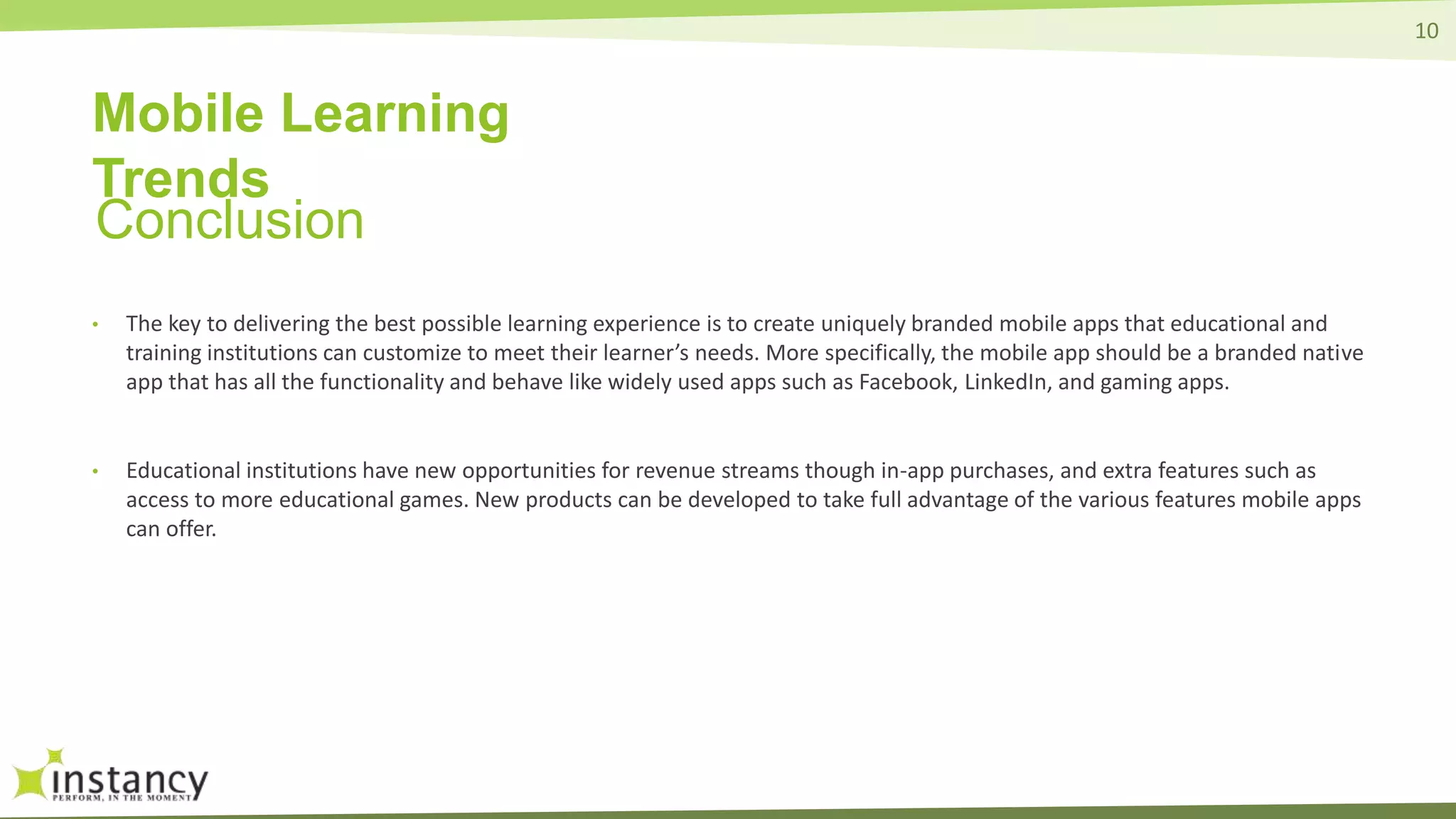 Mobile Learning Trends | PPT | Free Download