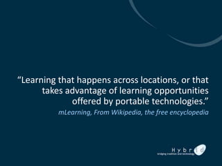Mobile Learning V2 | PPTX