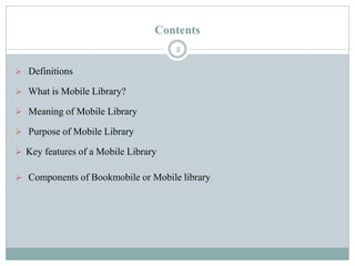 Detail Presentation Mobile Library or Bookmobile | PDF