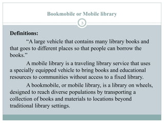 Detail Presentation Mobile Library or Bookmobile | PDF