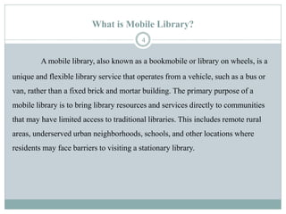Detail Presentation Mobile Library or Bookmobile | PDF