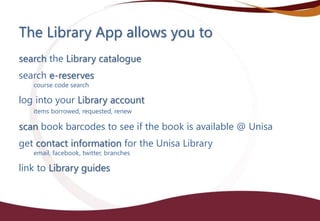 Mobile library libguide | PPTX | Smartphones | Consumer Electronics