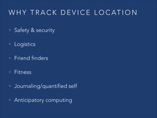 (Enemy of the) State of Mobile Location Tracking | PPT