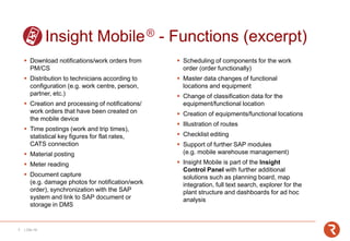 Mobile Maintenance App Insight Mobile SAP PM | PDF