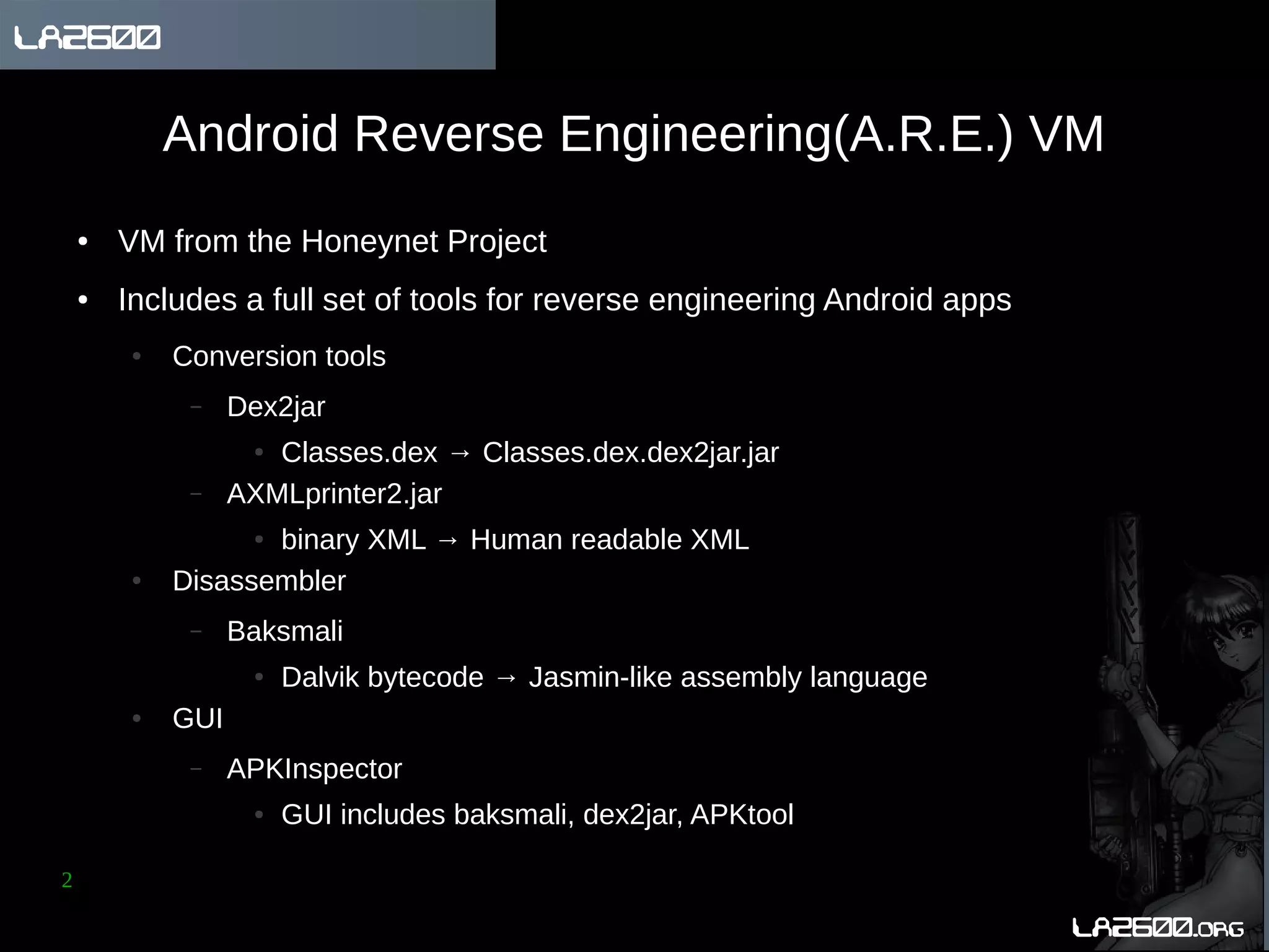 Mobile malware analysis with the a.r.e. vm | PPT