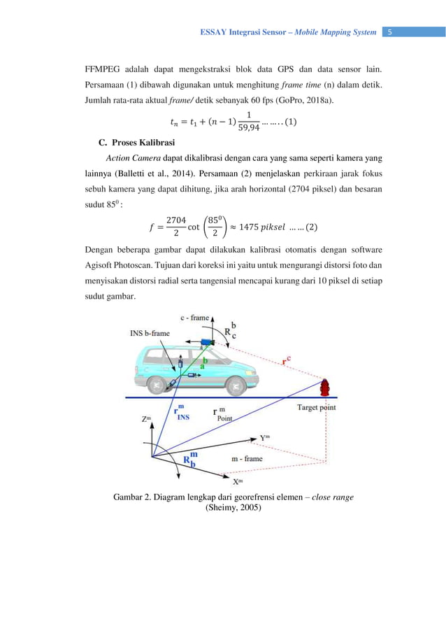 Integrasi Sensor - Mobile Mapping System Using Action Camera | PDF
