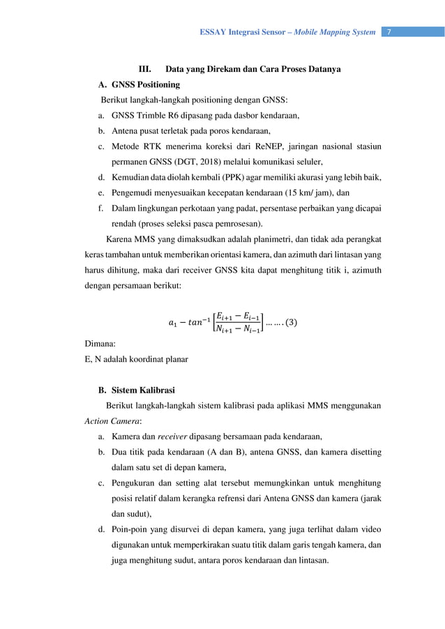 Integrasi Sensor - Mobile Mapping System Using Action Camera | PDF