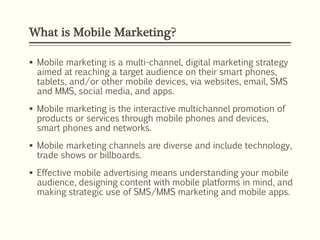 Mobile marketing | PPTX