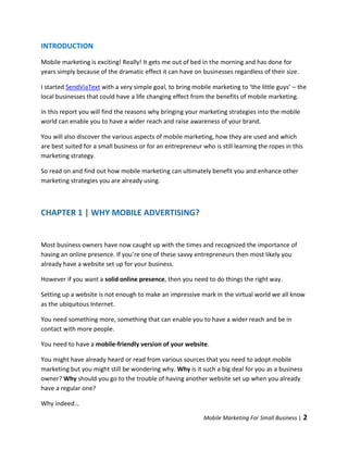 Mobile marketing report | PDF