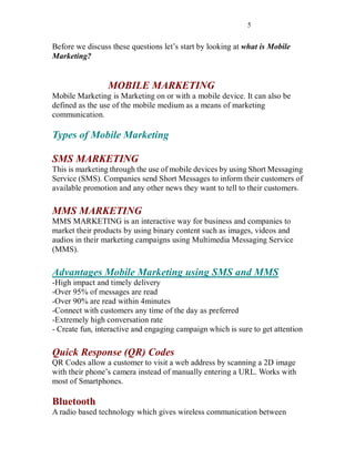 Mobile marketingthegame | PPT