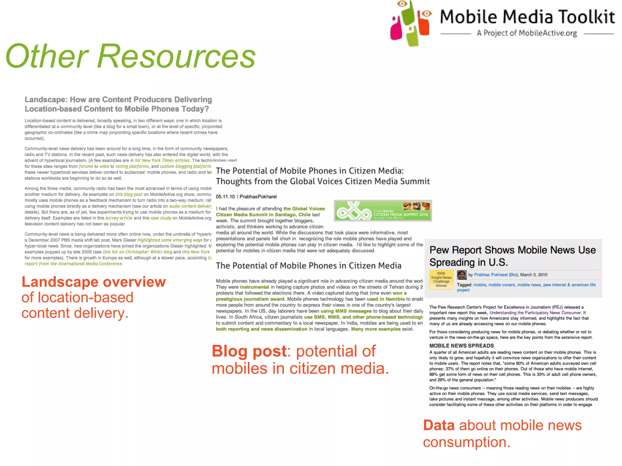Mobile Media Toolkit -- A Sample | PPT | Smartphones | Consumer Electronics