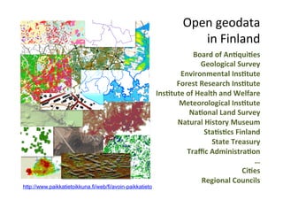 Open geodata in Finland | PPT