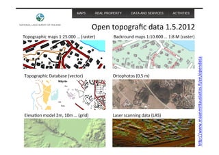 Open geodata in Finland | PPT