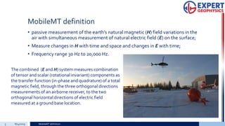 MobileMT airborne EM technology - data acquisition and processing ...