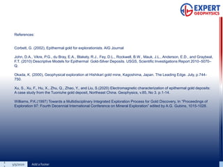 MobileMT epithermal gold systems forward modeling | PDF