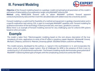 Inversions of MobileMT data and forward modelling | PDF