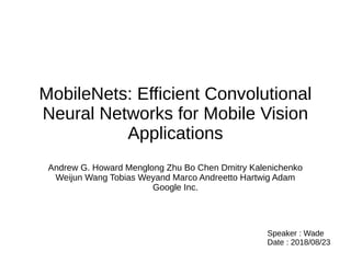 Mobilenetv1 v2 slide | PDF