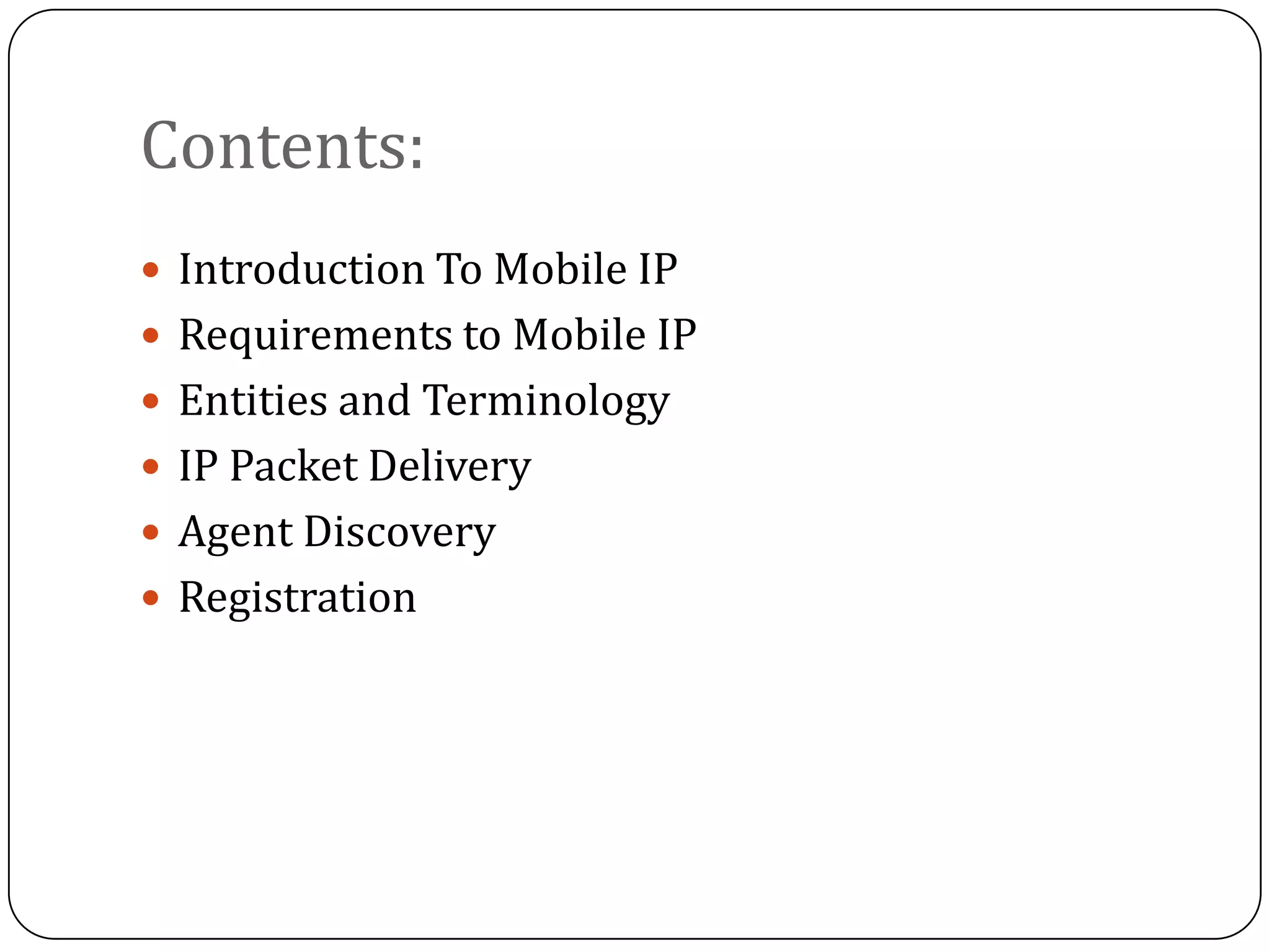 Mobile network layer (mobile comm.) | PPTX