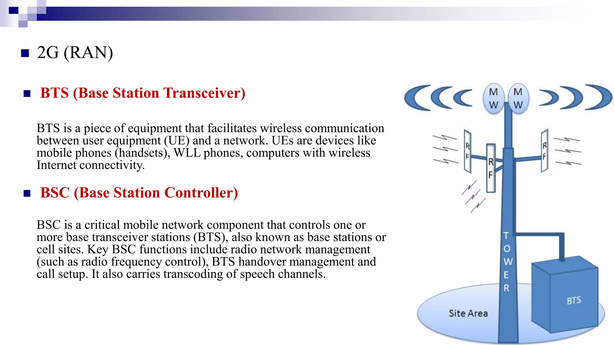 Mobile Networks Overview (2G / 3G / 4G-LTE) | PPTX