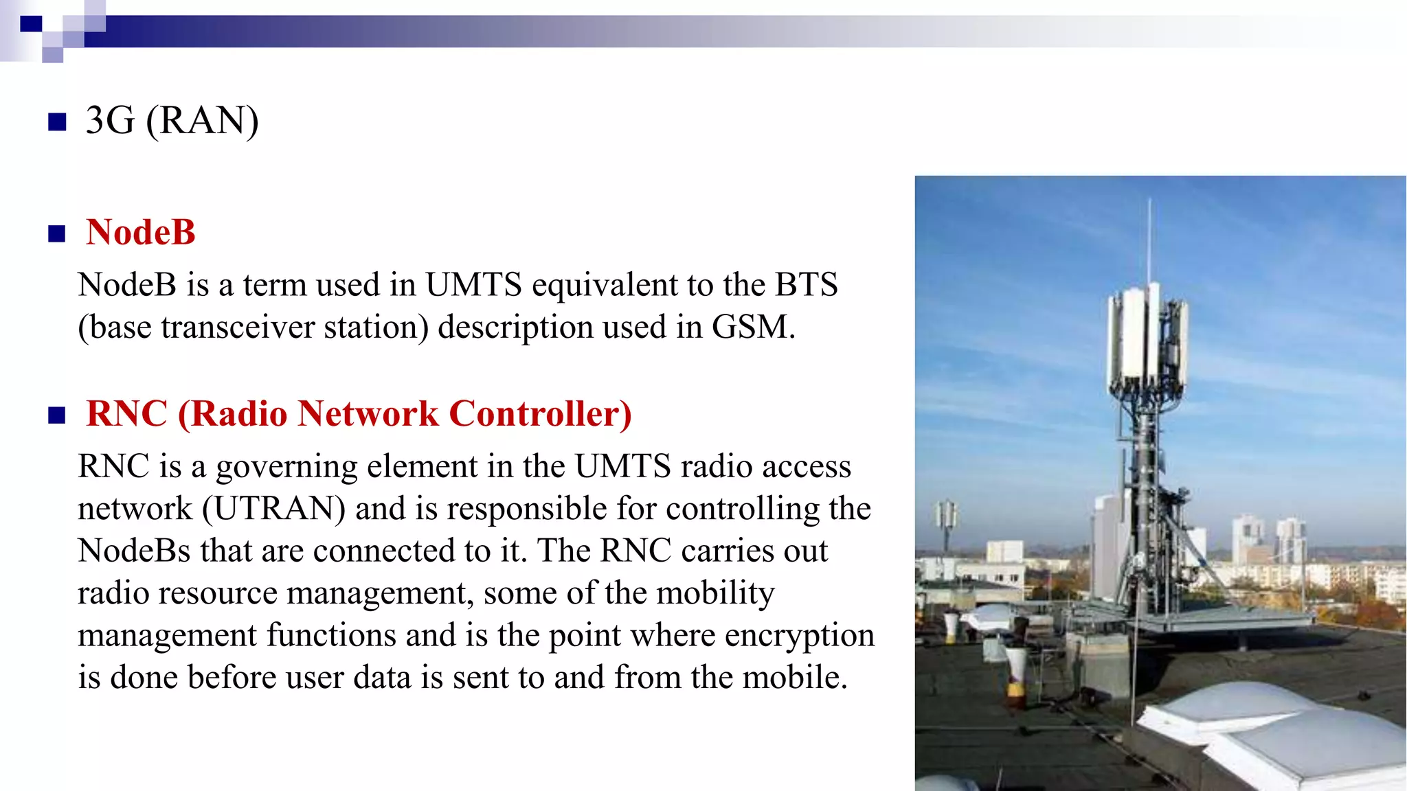 Mobile Networks Overview (2G / 3G / 4G-LTE) | PPTX