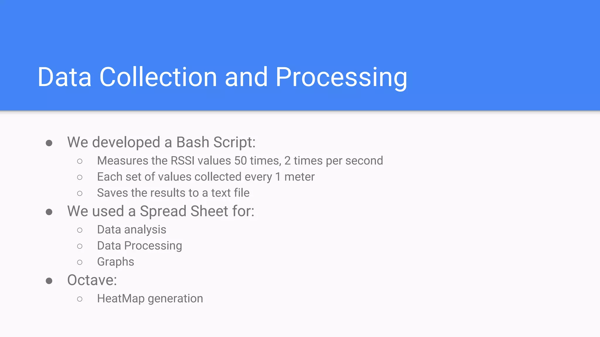 collected RSSI data (WiFi) | PPTX