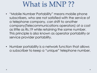 Mobile number portability with IEEE Material | PPTX