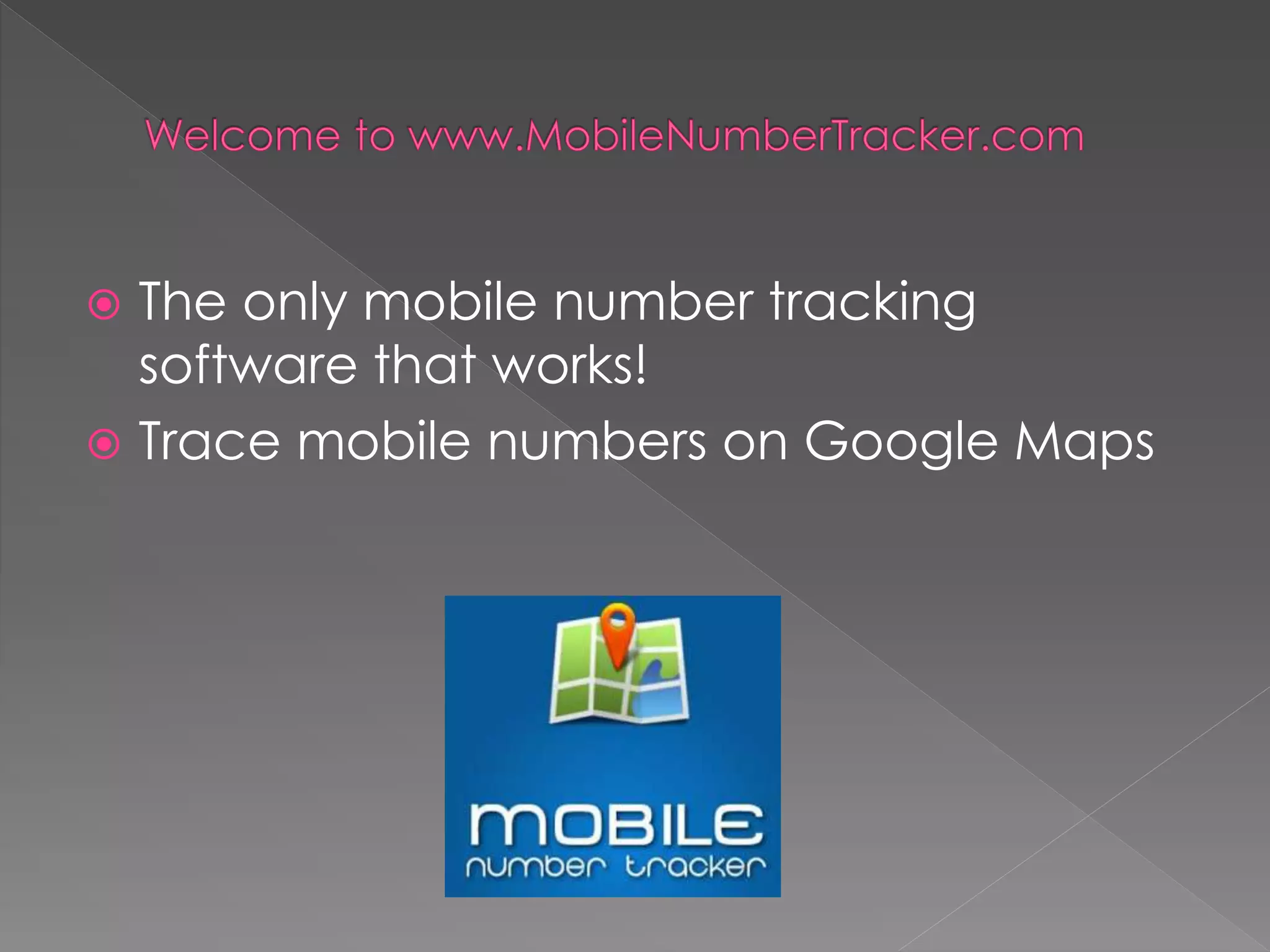 Mobile Number Tracker (www.MobileNumberTracker.com) | PPTX | Technology ...