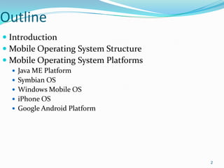 Mobile operating system.. | PPTX | Operating Systems | Computer ...