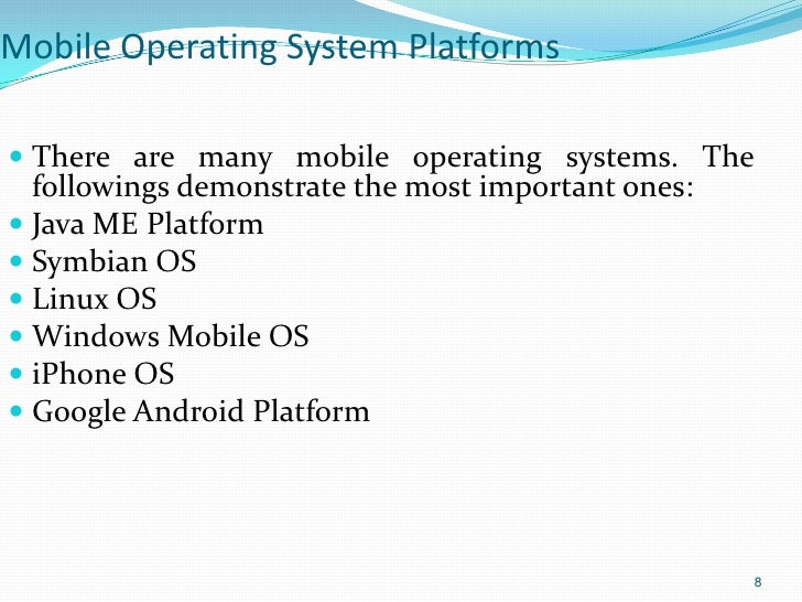 Mobile operating system..