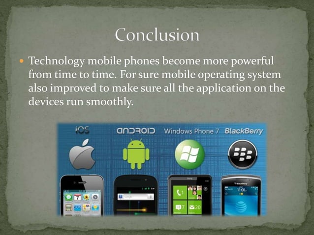 Mobile Operating System Ppt