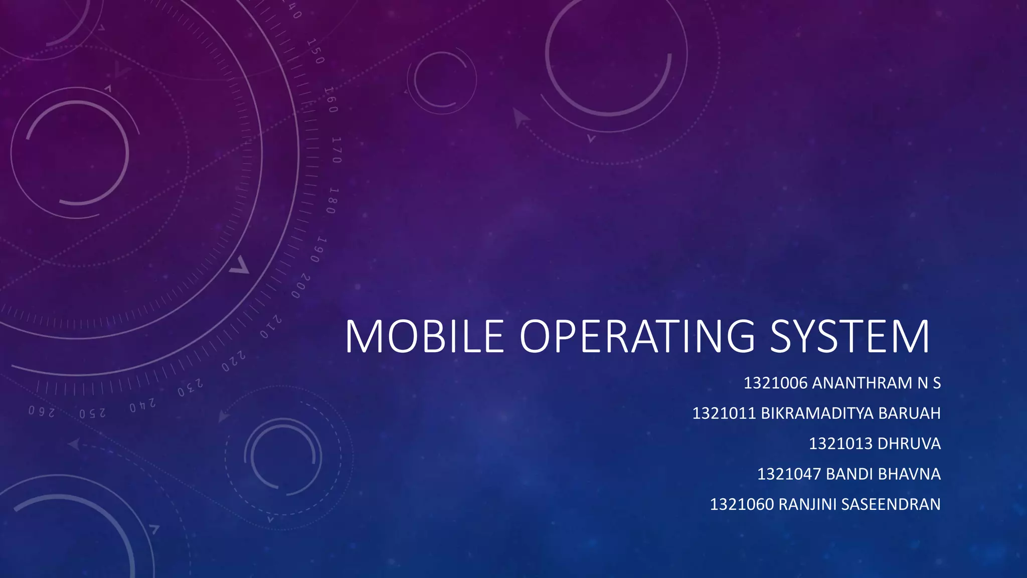 Mobile operating system | PPTX