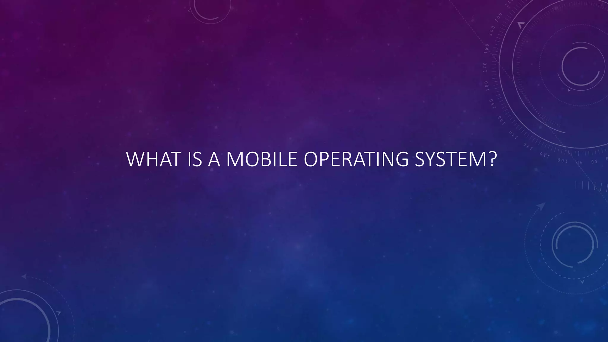 Mobile operating system | PPT