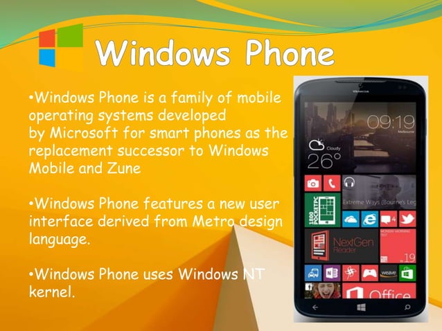 Mobile Operating System Pptx