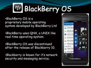 Mobile operating system | PPTX