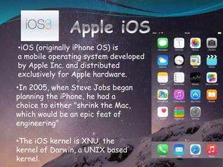 Mobile operating system | PPTX