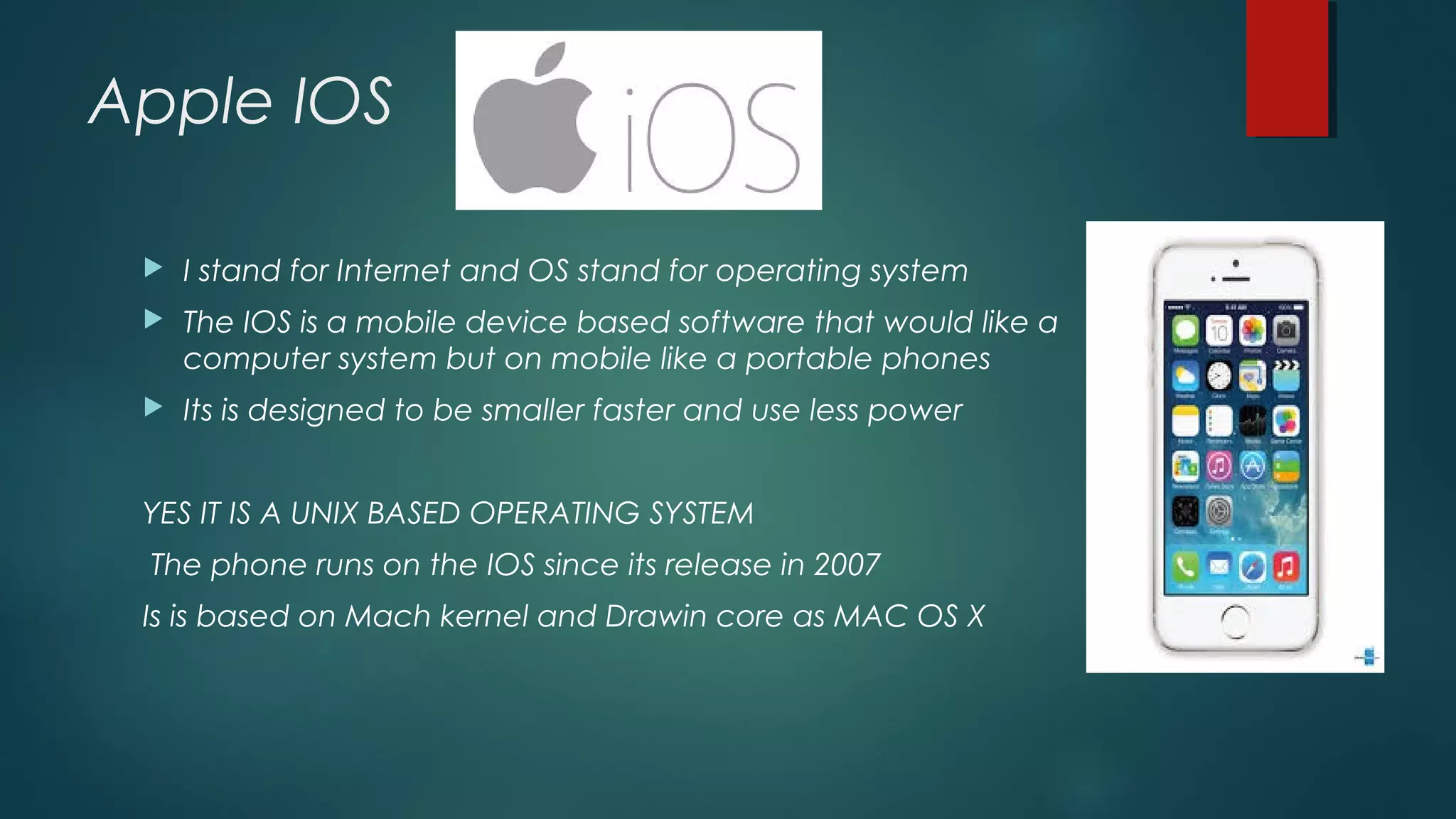 Different type of Mobile operating systems | PPT