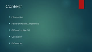 Different type of Mobile operating systems | PPT