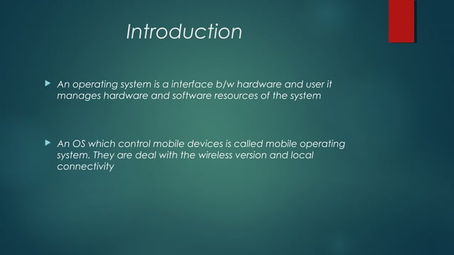 Different type of Mobile operating systems | PPT | Operating Systems ...