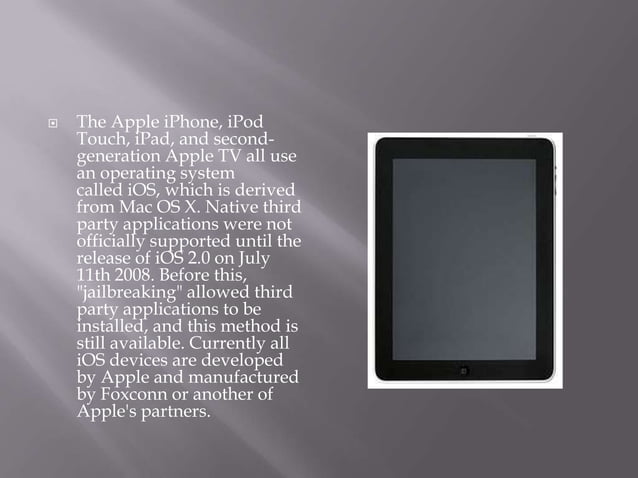 Mobile Operating Systems Ppt