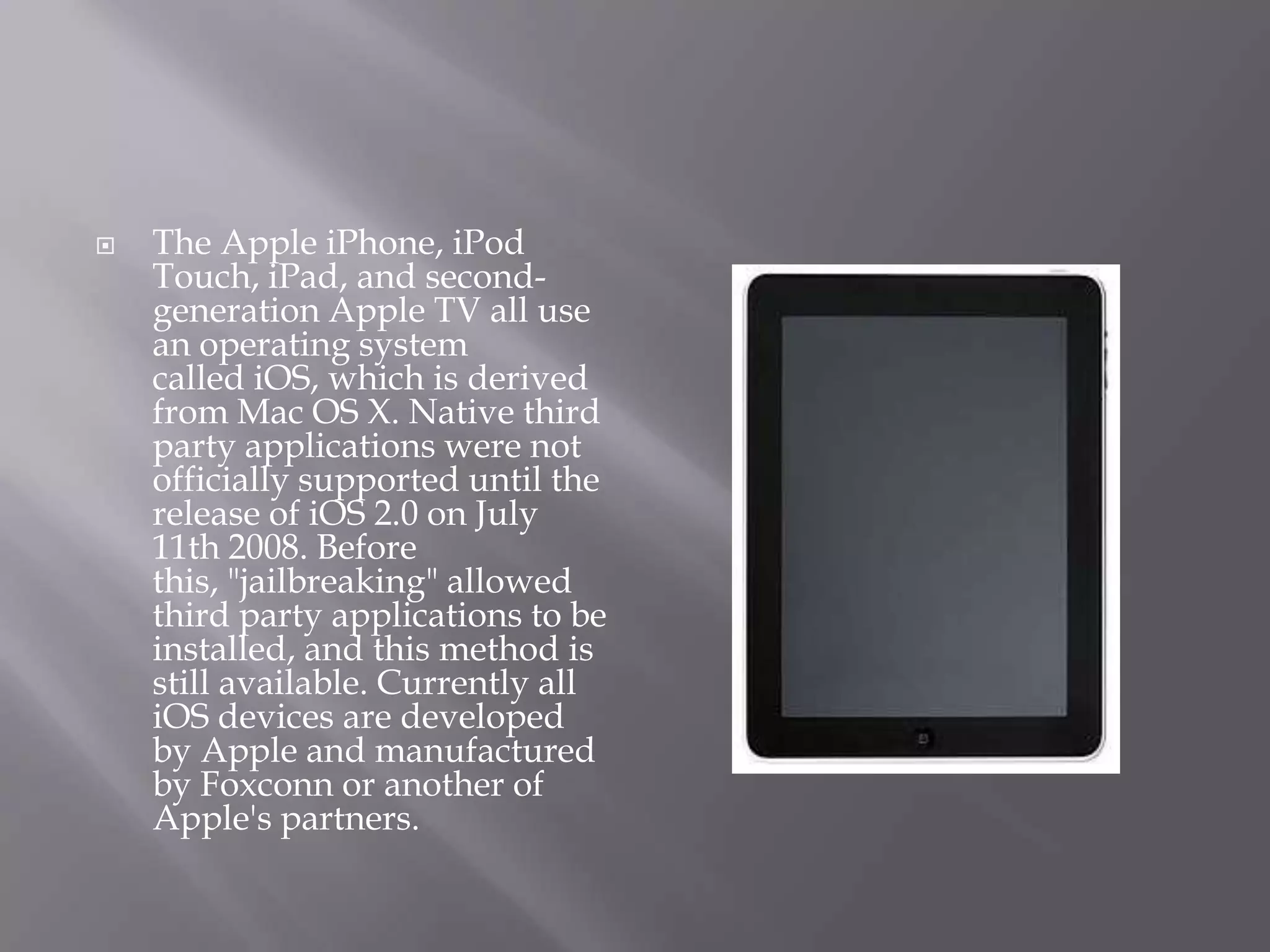 Mobile operating systems | PPTX