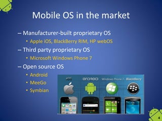 Mobile operating systems | PDF | Operating Systems | Computer Software ...