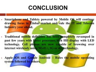 Mobile Operating Systems | PPTX