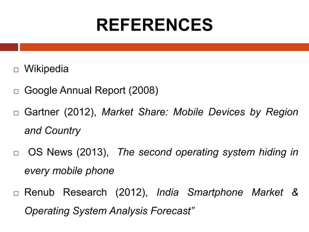 Mobile Operating Systems | PPTX | Operating Systems | Computer Software and Applications