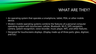 Mobile operating systems | PPTX | Operating Systems | Computer Software ...