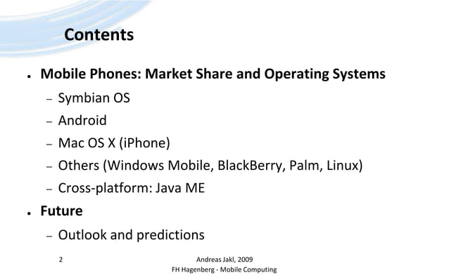 Mobile Operating Systems | PPT