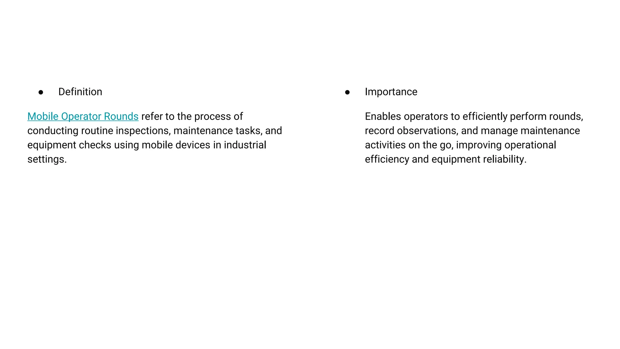 Mobile Operator Rounds | Innovapptive Inc | PPTX