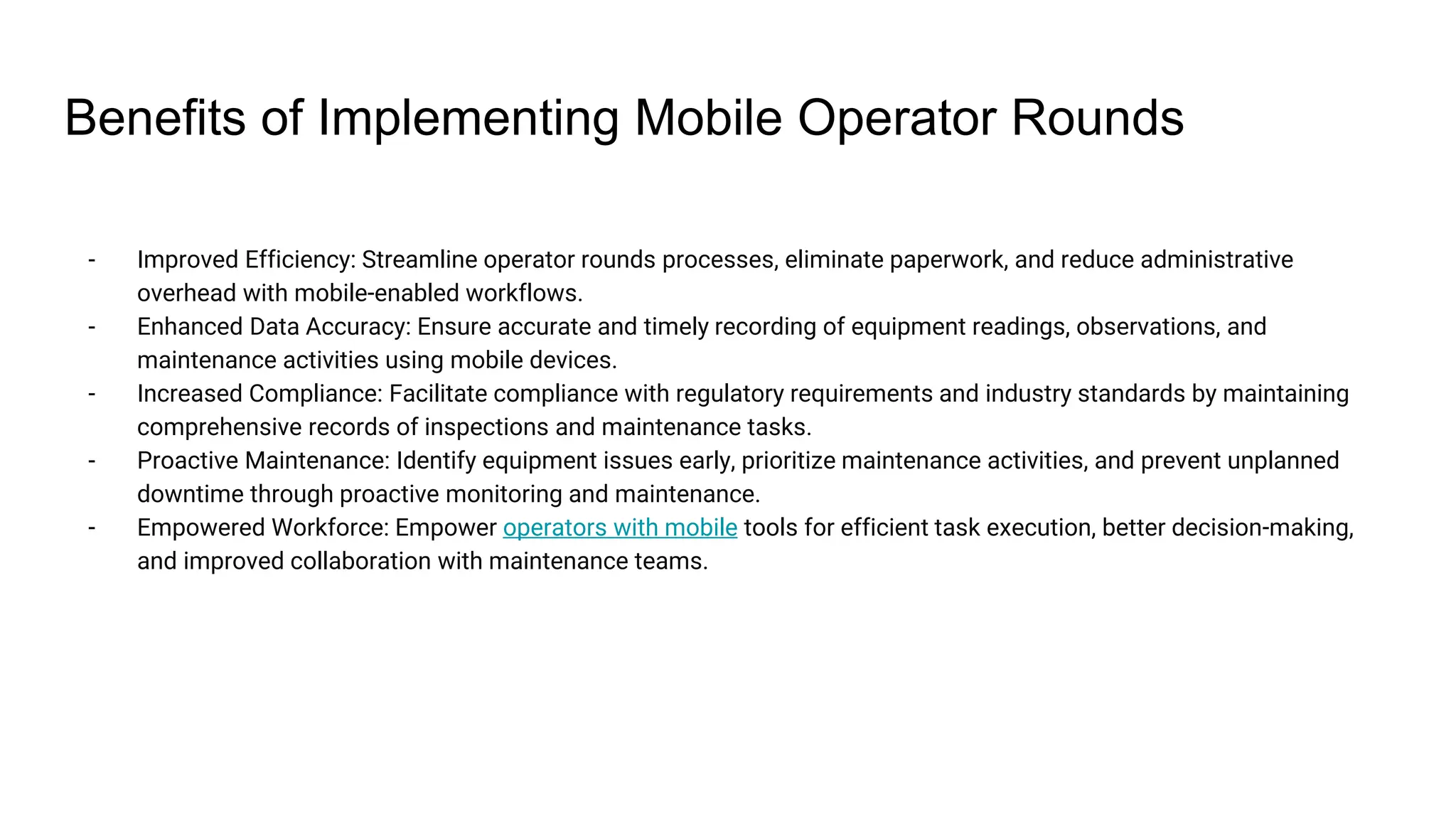 Mobile Operator Rounds | Innovapptive Inc | PPTX