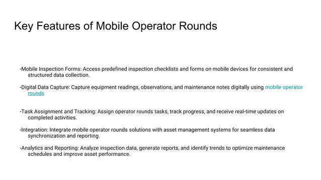 Mobile Operator Rounds | Innovapptive Inc | PPTX