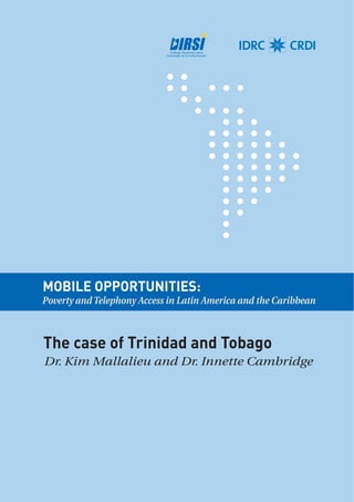 Mobile opportunities the case of trinidad and tobago (2007) | PDF
