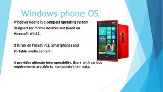Mobile operating systems | PPTX